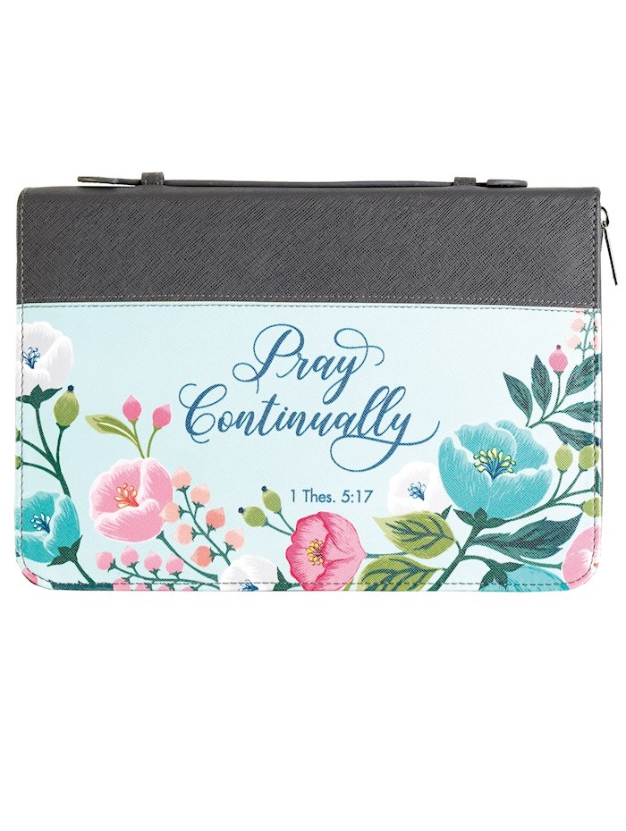 Pray Continually Bible Cover, Grey, X-Large – FBCG Media Center
